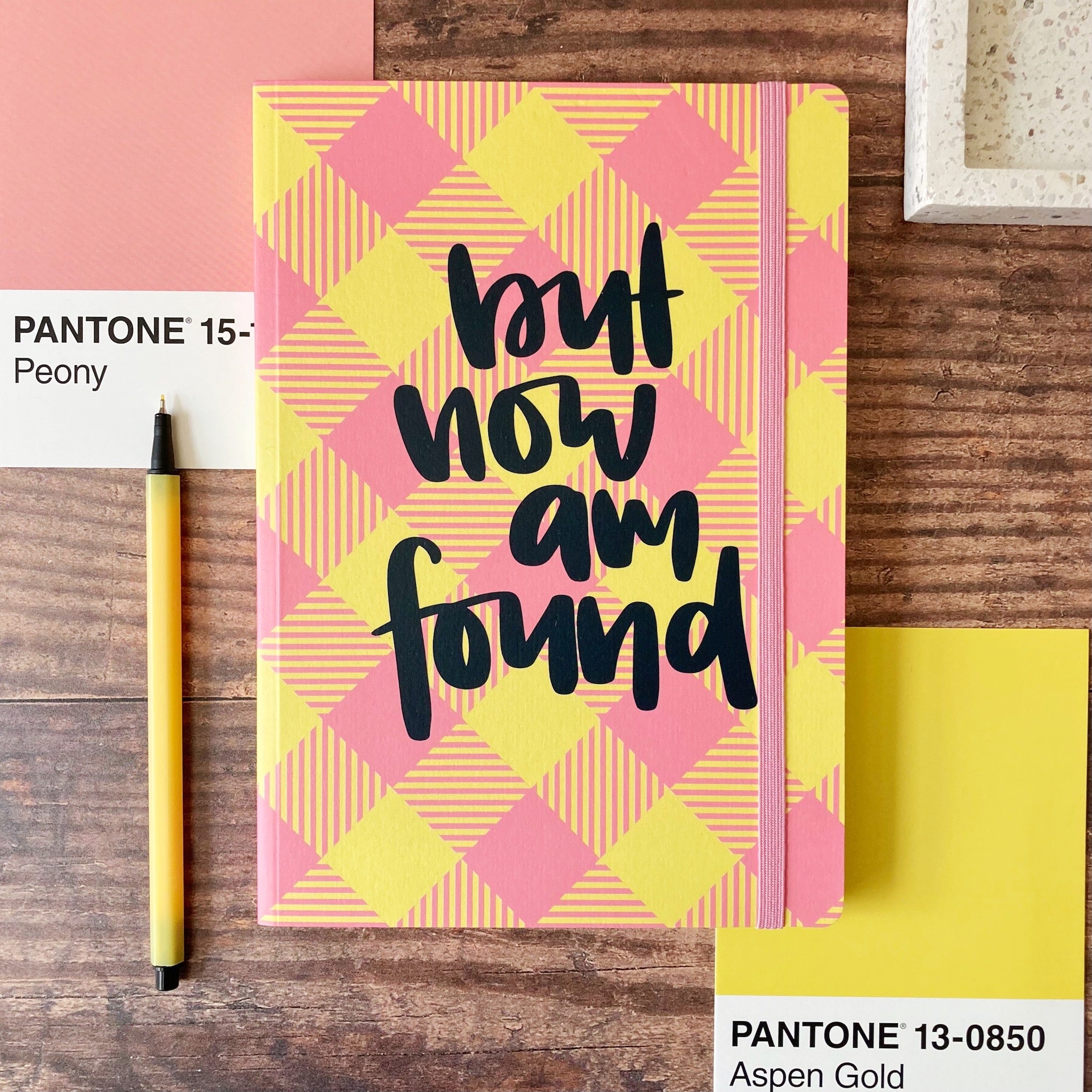 END OF LINE But Now Am Found - Blank Journal – Hope and Ginger