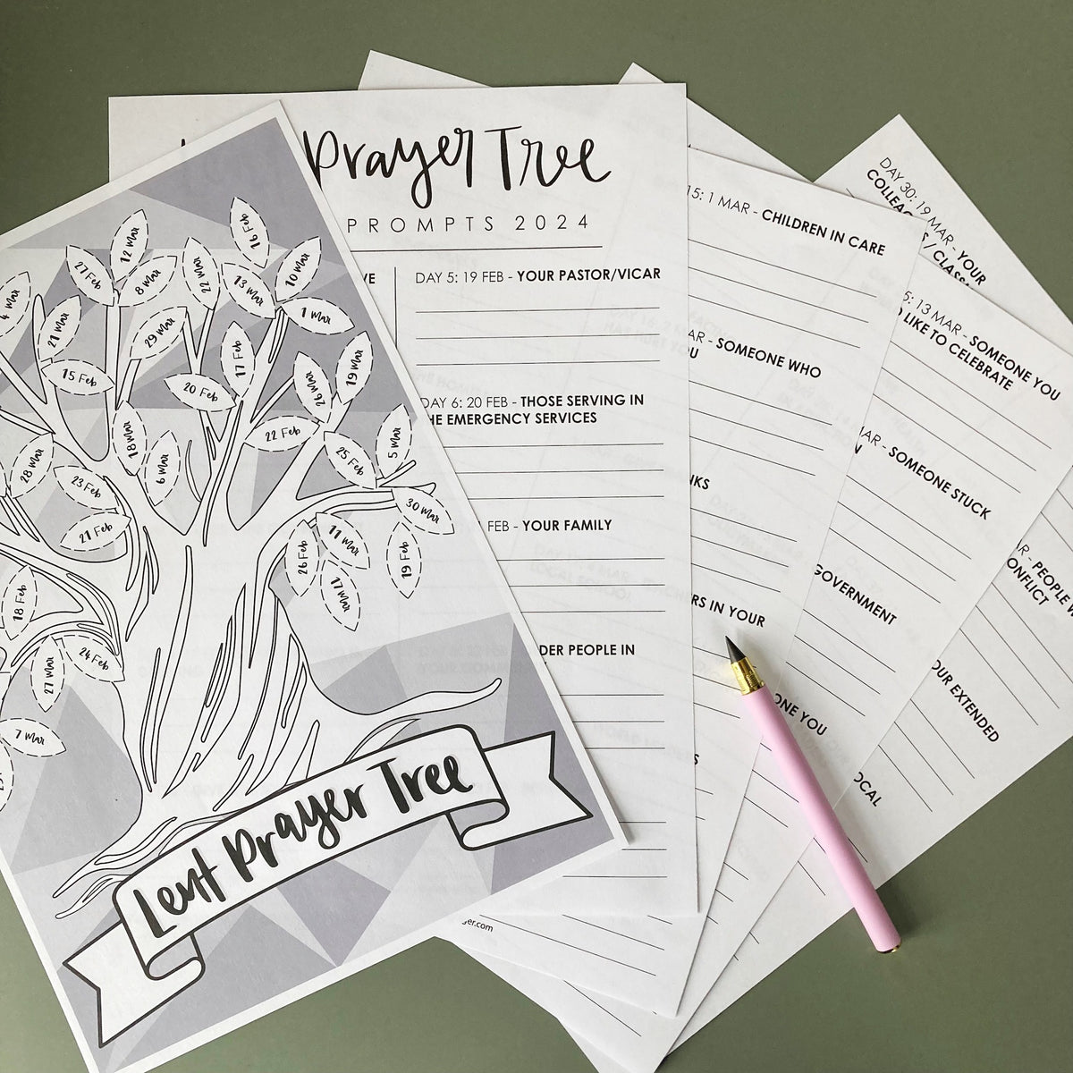 Printable Lent Prayer Tree 2024 – Hope and Ginger