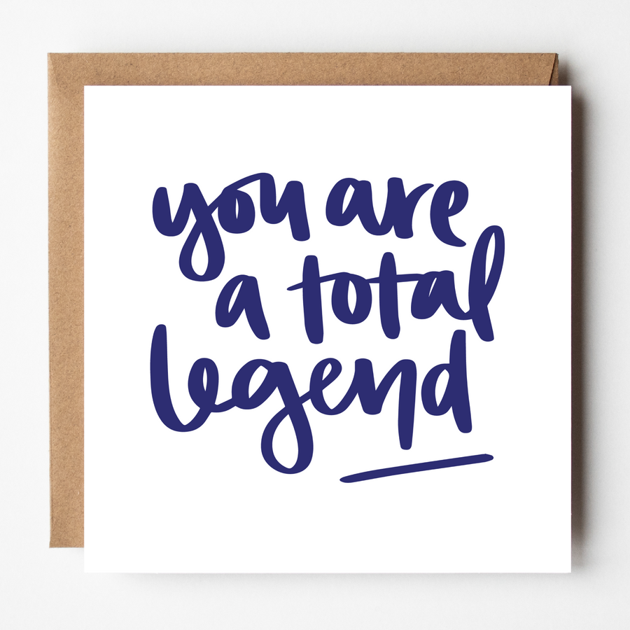 Total Legend Greetings Card – Hope and Ginger