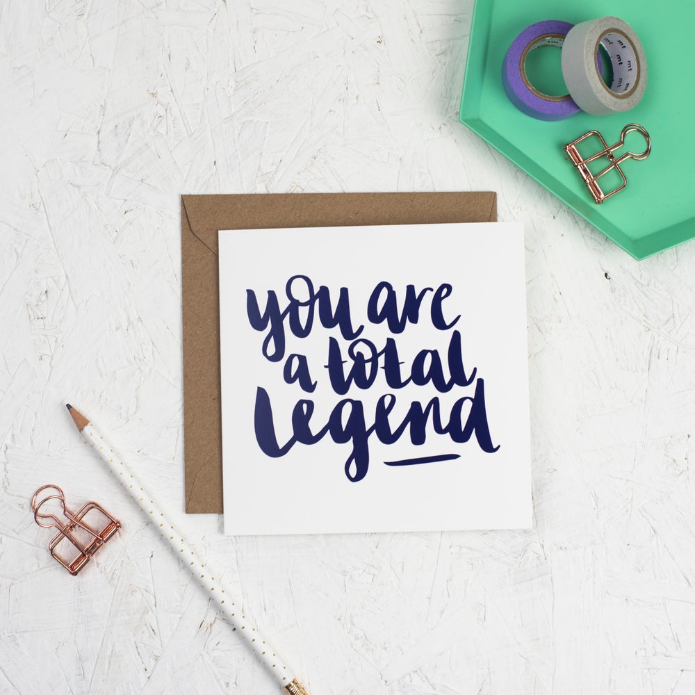 Total Legend Greetings Card – Hope and Ginger