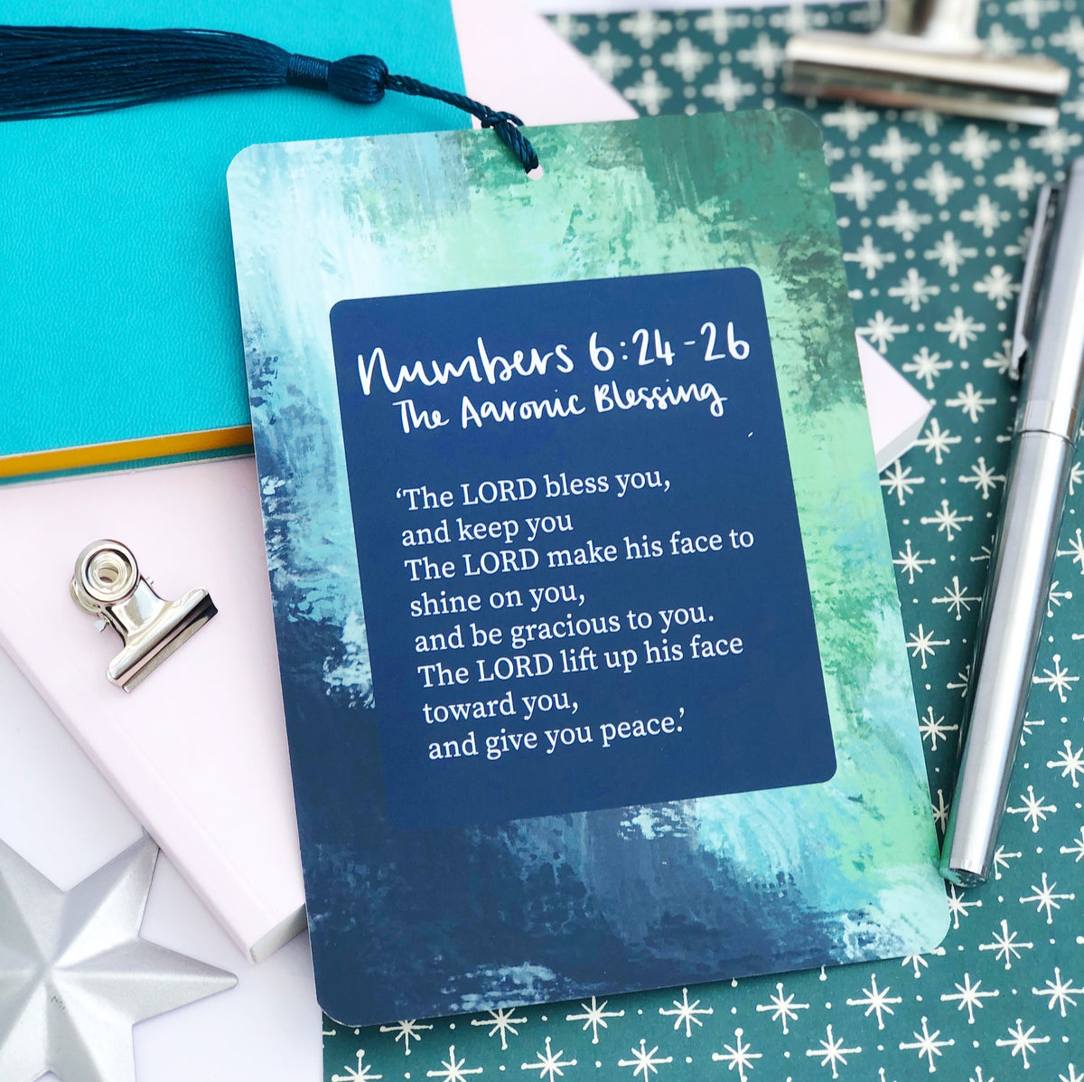 The Lord's Prayer / Aaronic Blessing Prayer Card – Hope and Ginger